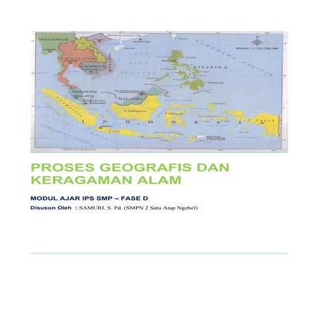 Modul Ajar - Proses Geografis dan keragaman alam Samuri Kelas VIII.docx