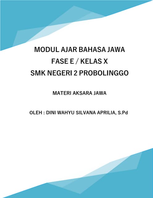 Materi Pembelajaran Pawarta Basa Jawa Kelas X | PPTX