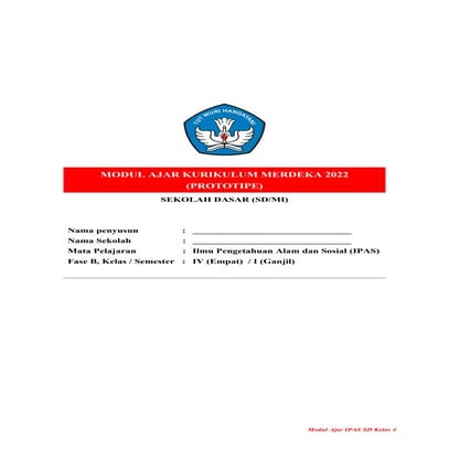 Modul Ajar Bab 1 contoh modul sd 2 mlandi.docx
