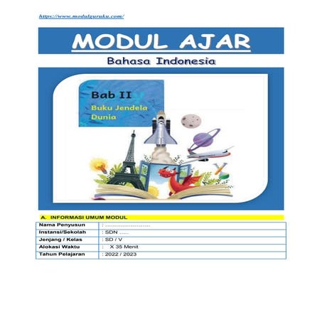 MODUL AJAR BAHASA INDONESIA KELAS 6 KURIKULUM MERDEKA.pdf