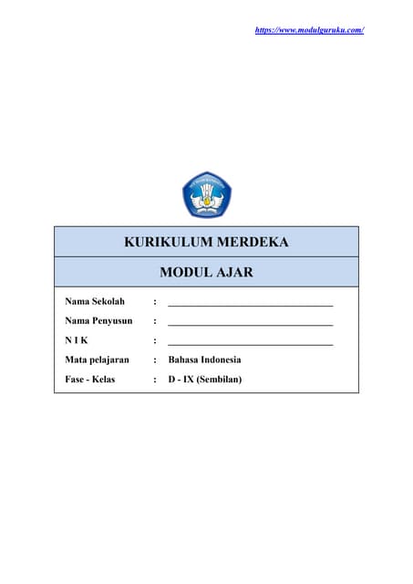 Modul Ajar Fikih Kelas 9 Fase D Kurikulum Merdeka | PDF