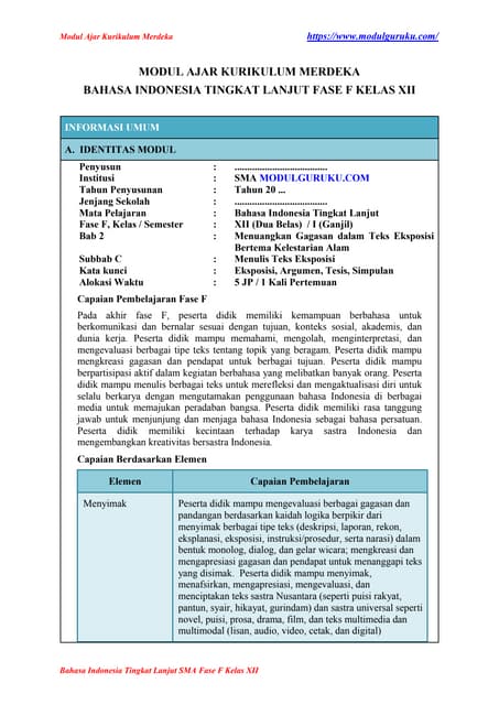 Modul Ajar Fikih Kelas 9 Fase D Kurikulum Merdeka | PDF