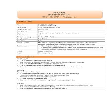 Modul Ajar BK SMK HIDMUS SEDAN.docx