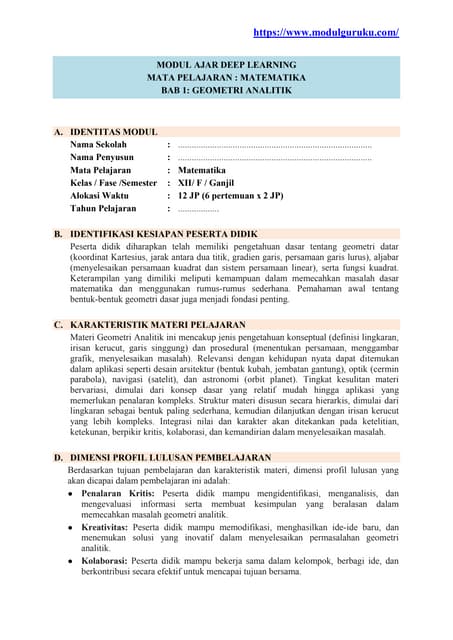 MODUL PEMBELAJARAN DEEP LEARNING BAHASA INDONESIA KELAS 1 CP 032 REVISI ...