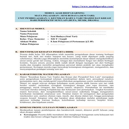 Modul Ajar Akidah Akhlak Kelas 8 Fase D Kurikulum Merdeka | PDF