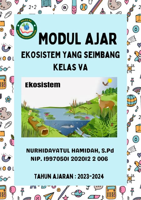 MODUL AJAR EKOSISTEM kelas 3 SD Ipas sms I | PDF