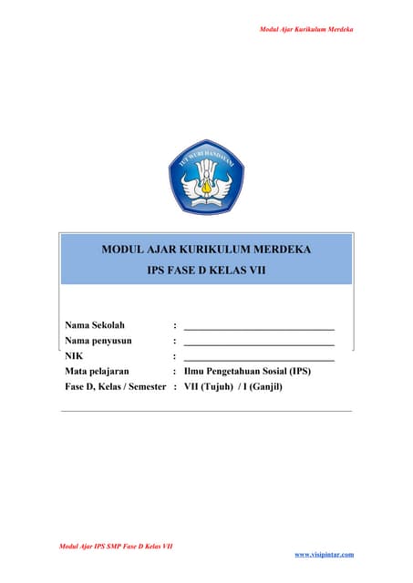 Modul Ajar Sejarah Kelas 10 SMA/MA Fase E Kurikulum Merdeka | PDF