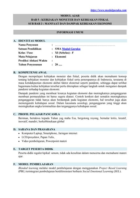 4 Atp Ekonomi Fase F Revisi Kelas Xii Pdf