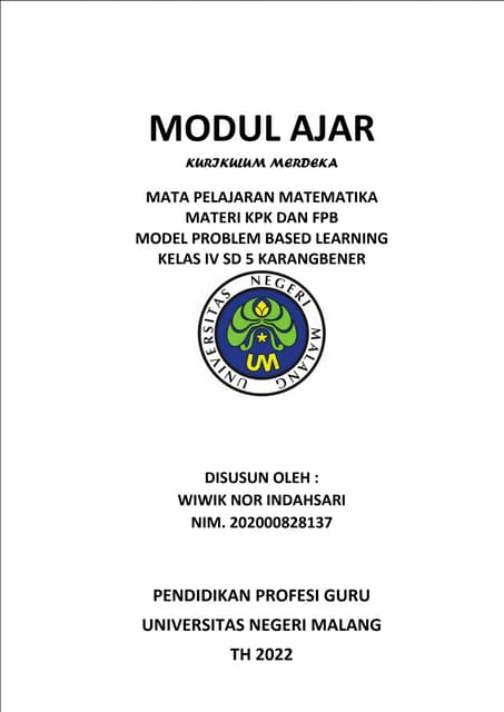 Modul Ajar PPKn Kls 5_Norma dalam Kehidupanku.pdf