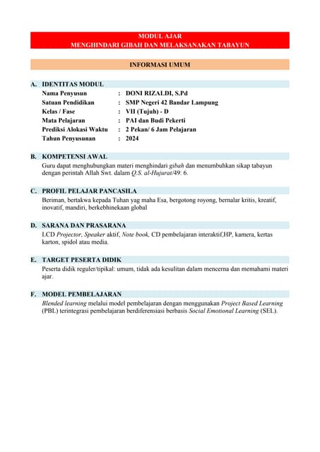 MODUL AJAR AKUNTANSI KEUANGAN Kurikulum MERDEKA | PDF