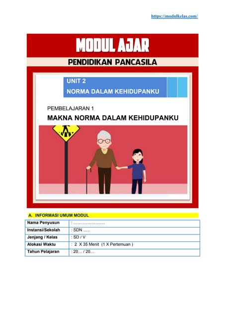 Modul Ajar PPKn Kls 5_Norma dalam Kehidupanku.pdf