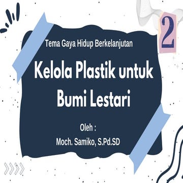 Modul Ajar Modul projek - Gaya Hidup Berkelanjutan - Kelola Plastik Untuk Bumi Lestari - Kls 2.pdf