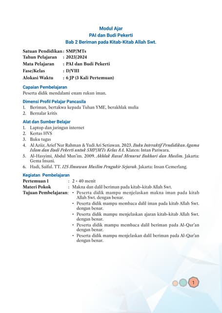 PAI 11 - Bab 2 - Bukti Beriman Memenuhi Janji, Mensyukuri Nikmat ...