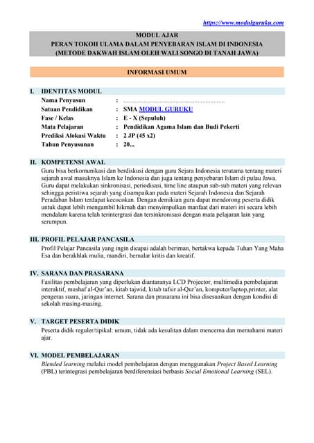 Modul Ajar Fikih Kelas 7 Fase D Kurikulum Merdeka | PDF