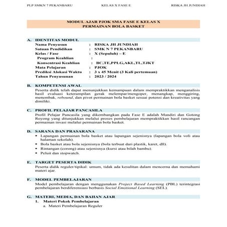 Modul Ajar Permainan Bola Basket Kelas X.docx