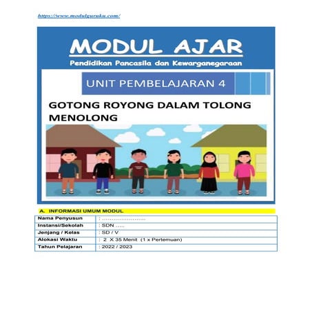 MODUL AJAR PPKn UNIT 1 PEMBELAJARAN 4 KELAS 5 KURIKULUM MERDEKA.docx