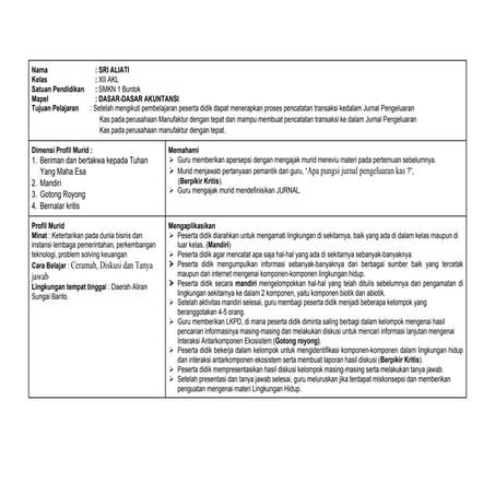 Modul Ajar Proyek Ipas Deep Learning Docx