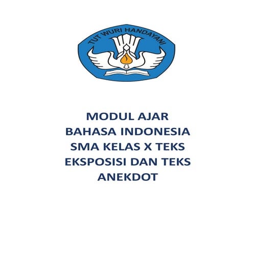 Modul Ajar Teks Anekdot &Teks Eksposisi | PDF