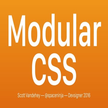 What Is Modular Css Ppt