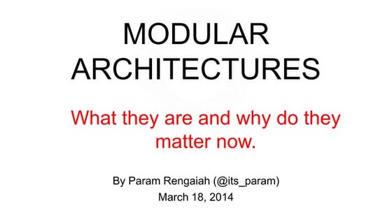 Planning a modular office | PPTX