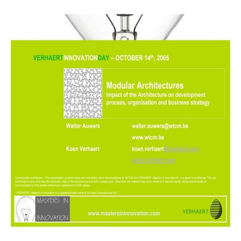 Modular Architectures Pdf Business Business And Finance
