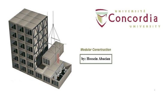 Modular construction ppt | PPTX | Construction Industry | Industries
