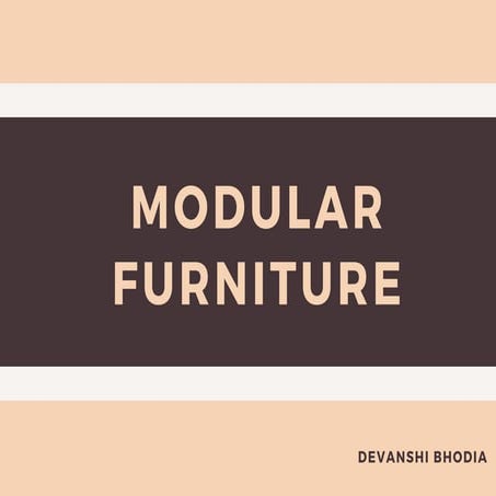 Modular furniture | PDF