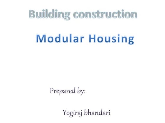 Benefits of modular homes | PDF | Construction Industry | Industries