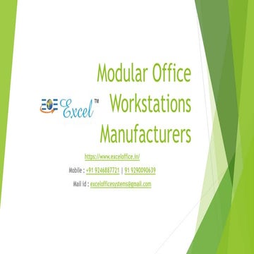 Modular office workstations manufacturers | PPTX