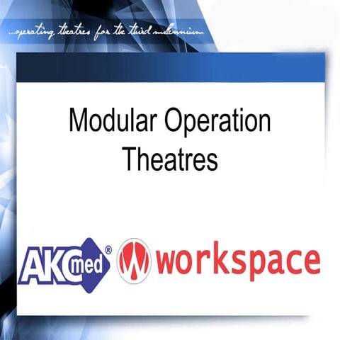 Modular operation theater by workspace solutions | PDF