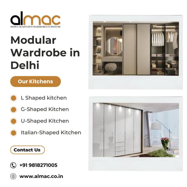 Stylish Modular Wardrobe in Delhi by Almac Modular | PDF