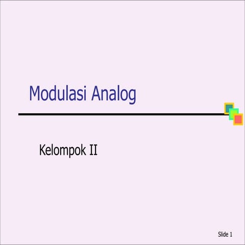 Modulasi analog | PPT