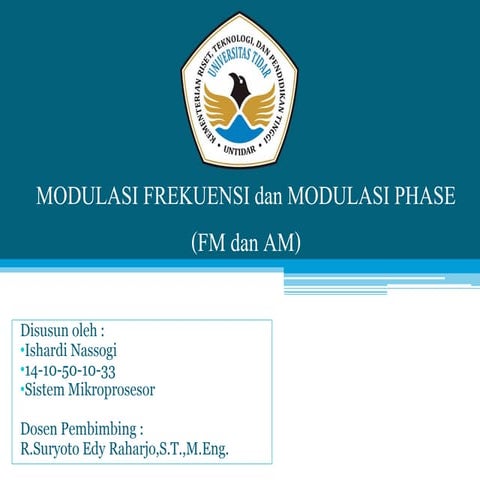Modulasi frekuensi dan modulasi phase (fm dan pm) | PPTX