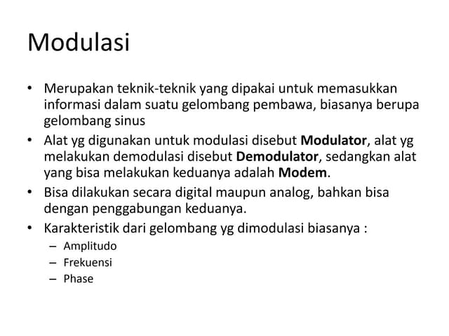 Materi Amplitude Modulation (AM) | DOCX