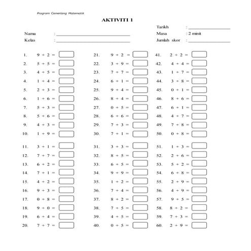 Cerakinkan nombor di bawah mengikut nilai digit.matematik thn 2 kssr | DOCX