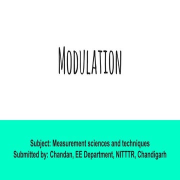 Modulation | PPT