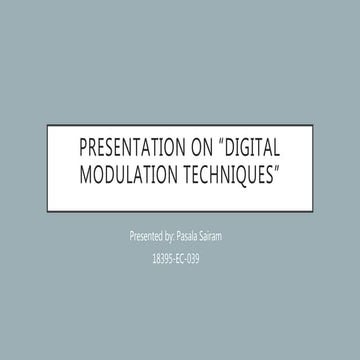 Modulation | PPT