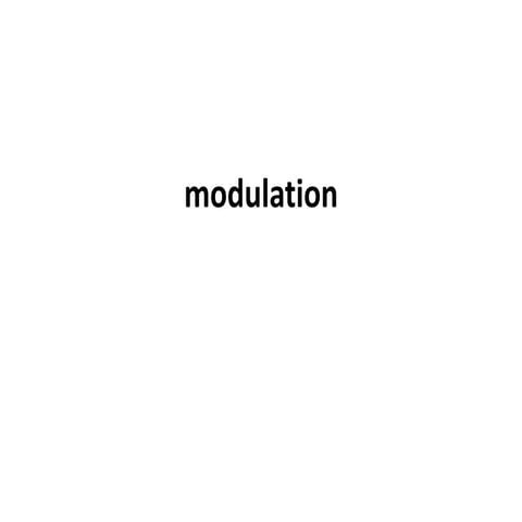 modulation.pptx | Digital Audio | Computer Software and Applications