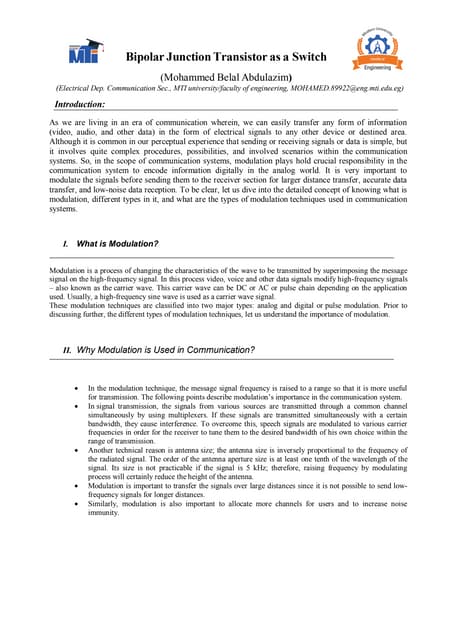 Lecture6 modulation | PDF