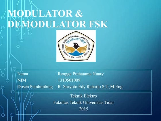 Modulator & demodulator | PPTX