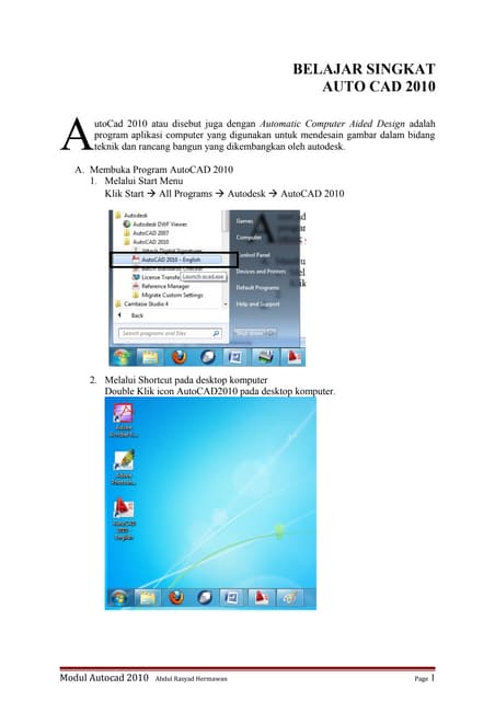 Cara membuat pintu di autocad | PDF