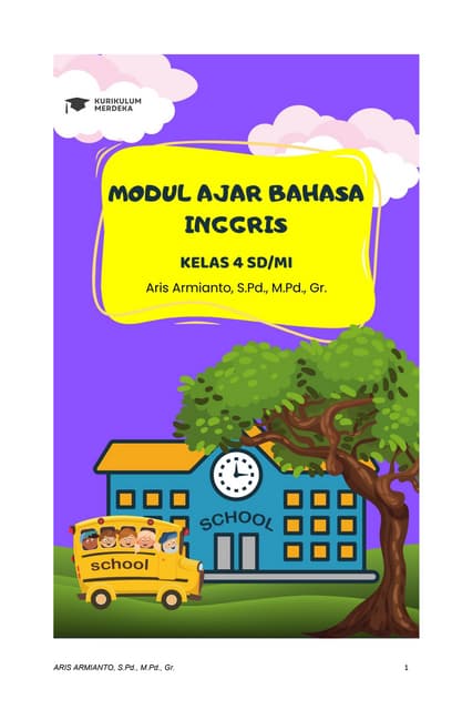 Modul Ajar Bahasa Inggris Kelas 7 Kurmer My Online Class | PDF