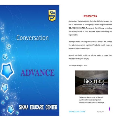 Modul bahasa inggris conversation advance | PDF