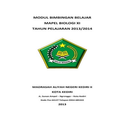 Modul bimbingan belajar | PDF