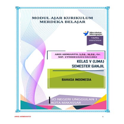 MODUL AJAR BAHASA INDONESIA KELAS 2 KURIKULUM MERDEKA.pdf