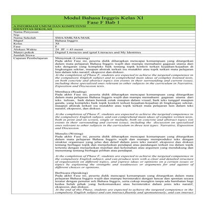MODUL B INGGRIS KLS 11 KURIKULUM MERDEKA.docx
