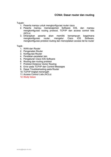 Modul ccna bahasa indonesia ccna2-1 | PDF