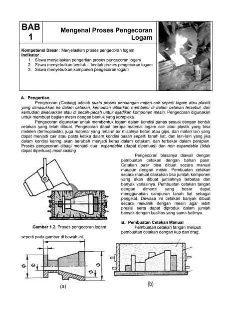 Pengecoran logam | PDF