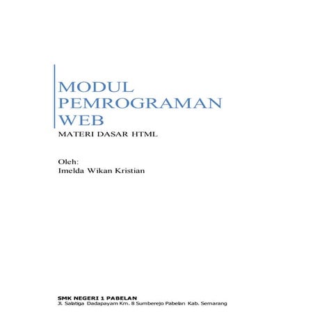 Modul dasar web | DOCX