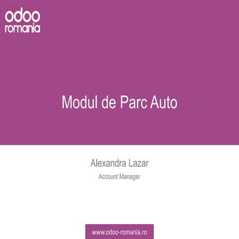 Modul de parc auto | PPT